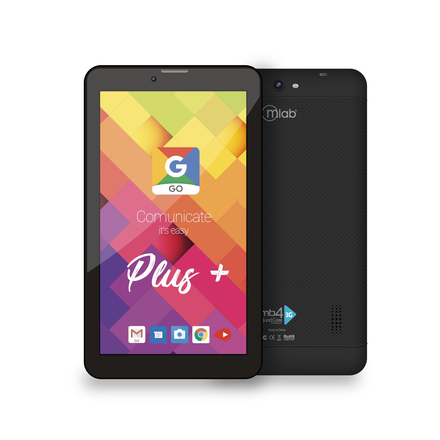 Microlab Tablet 7 Mb4 Quad Core 16 Gb Wifi + 3g Negro - Prophone