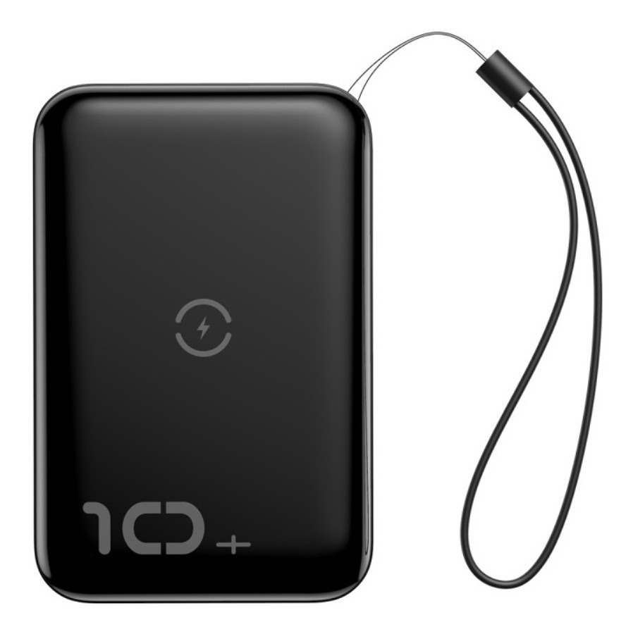 Batería Externa 10.000 Mah Mini S Qc3.0 Pd Inalámbrica Baseus Negro ...