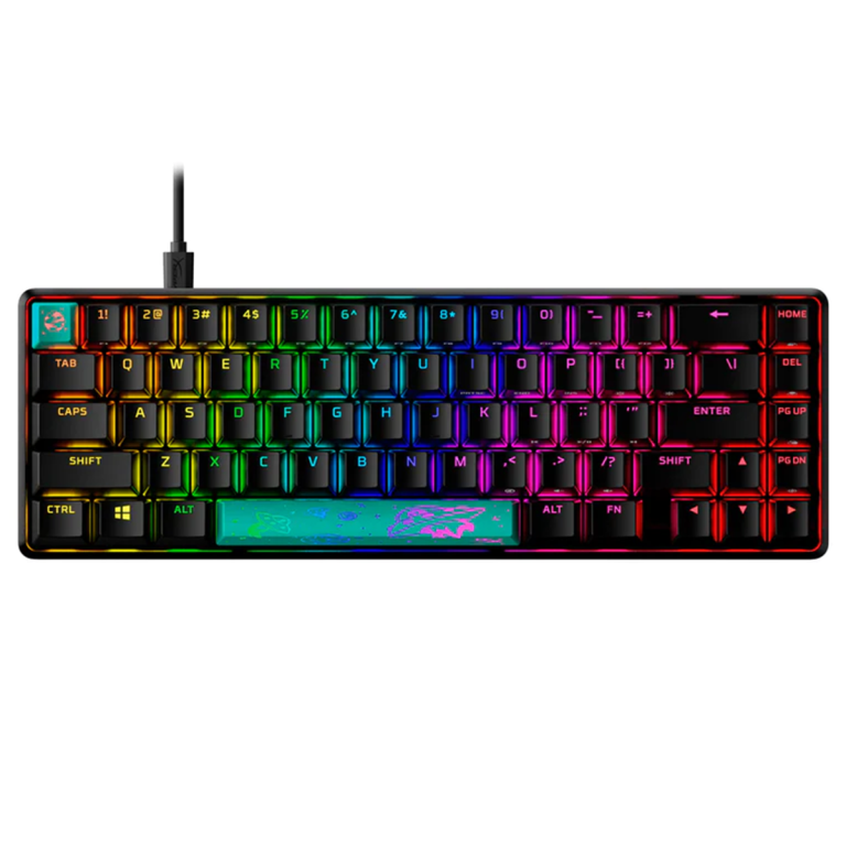 Teclado Gamer Mecanico Hyperx Alloy Origins 65% Switch Aqua Negro - Prophone