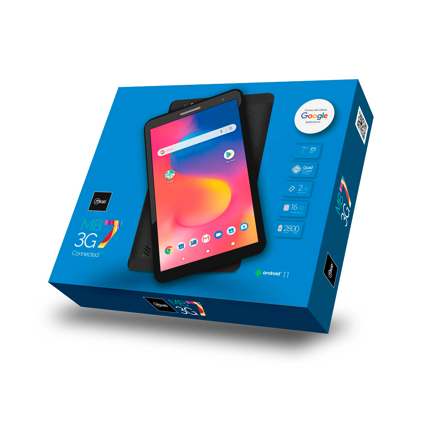 Tablet Microlab Phone Mb7 Multimedia 16gb Rom 2gb Ram Wifi + 3g Negro ...