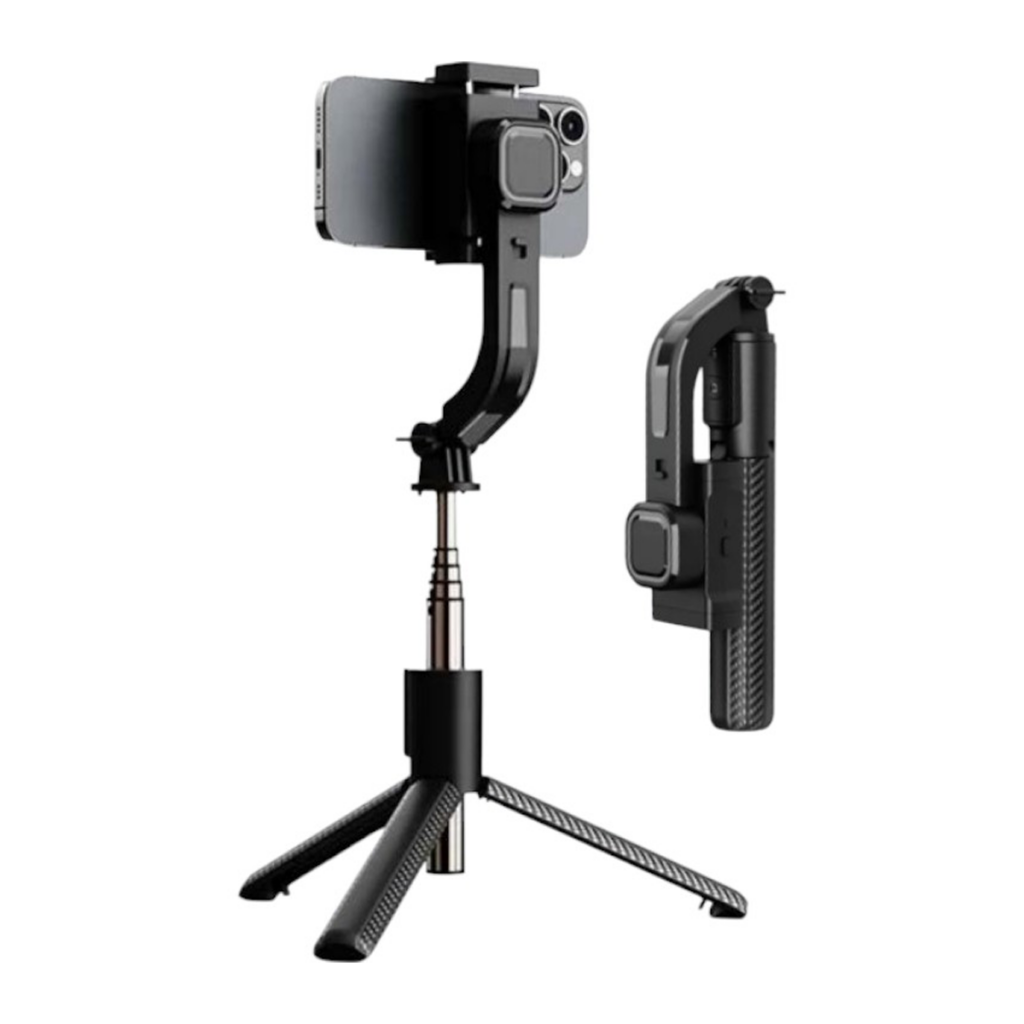 Estabilizador Mini Gimbal Celular 2 en 1 y trípode C06h Negro - Prophone