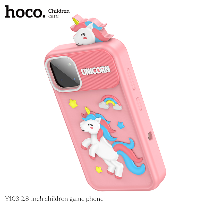 Telefono Celular Gamer Para Niños Hoco Y103 Rosado - Prophone